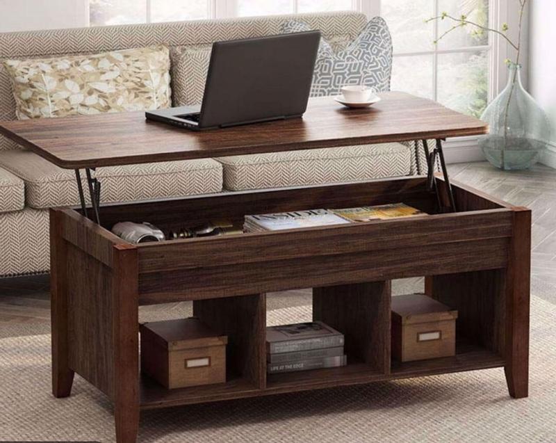 Fabato 4 in 1 Multi-Function Convertible Coffee Table with Storage ...