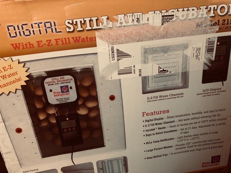 Farm Innovators White Plastic Incubator in the Chicken Coops & Rabbit ...