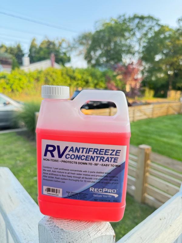 RecPro RV Antifreeze Concentrate Fluid -50 Degree Fahrenheit Protection ...