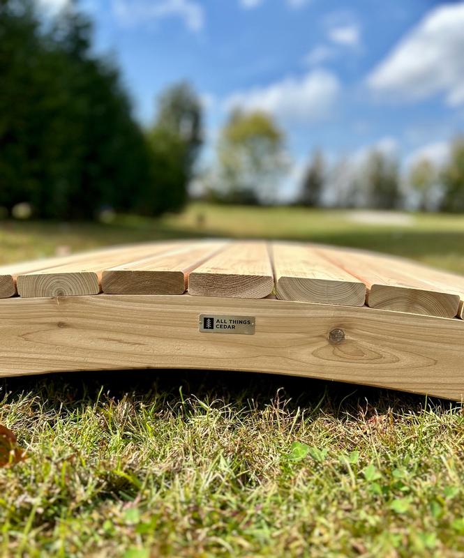 All Things Cedar 4-ft Natural Cedar Garden Bridge FB48 at Lowes.com