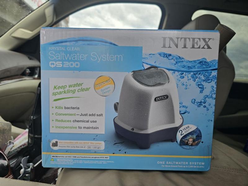 Intex 26661EG Saltwater 2200-Gallon Ozone oxidizer Pool Sanitation ...