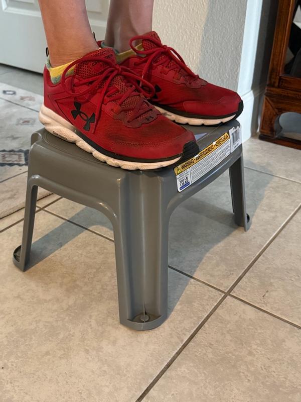 Gracious Living 9.5 Inch Plastic 1 Step Portable Home and Kitchen Stool ...