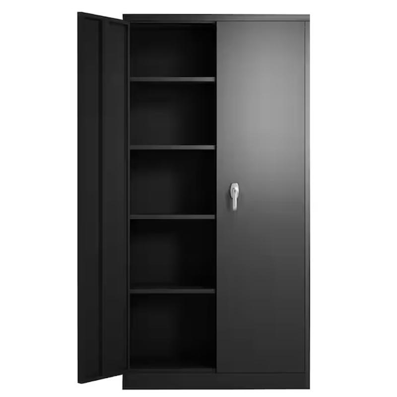 AOBABO 72 Inch Locking Metal Garage Home Office Storage Cabinet with ...