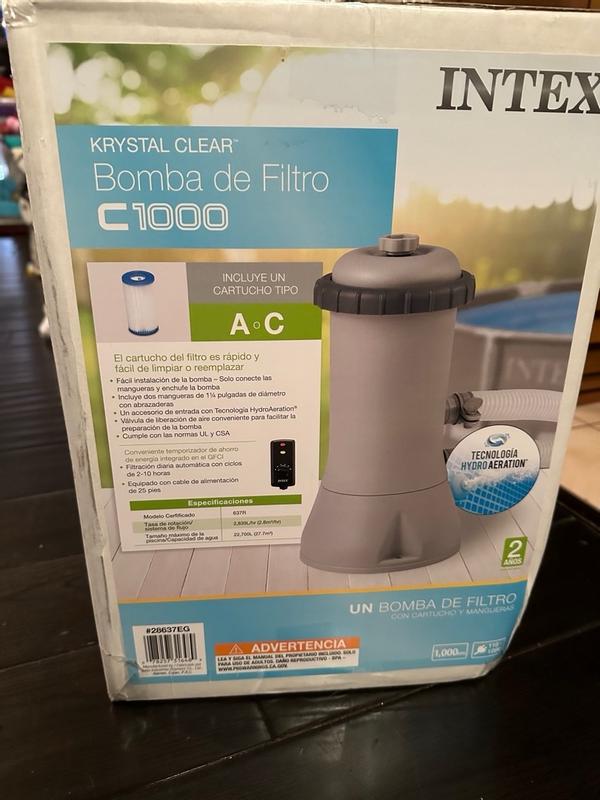 Intex Intex 1500 GPH Pool Filter Pump with Timer and 1000 GPH Easy Set ...