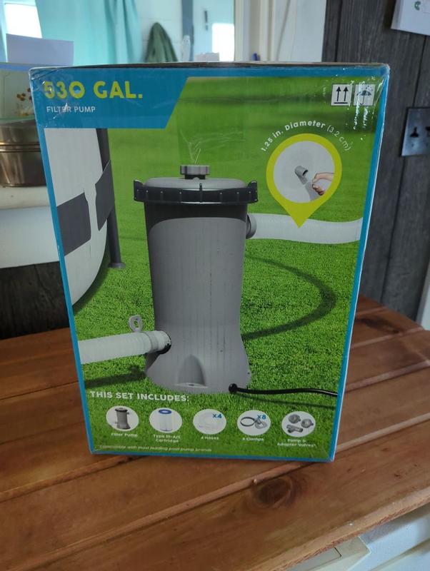 Bestway Flowclear 530 Gallons per Hour Above Ground Swimming Pool ...