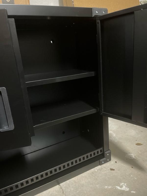 AOBABO 72 Inch Double Door Locking Storage Cabinet with Adjustable ...