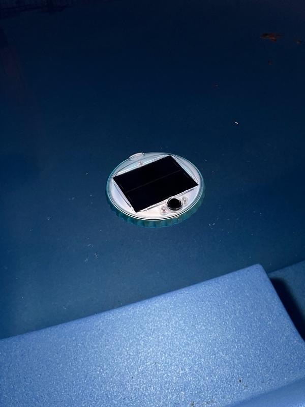 Intex 28690E Solar Powered LED Floating Pool Night Light Auto On Color ...