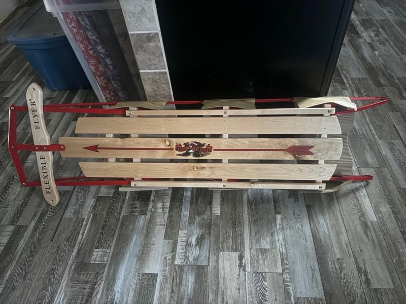 FLEXIBLE FLYER 60-in x 20.5-in Red Snow sled in the Winter Sports ...