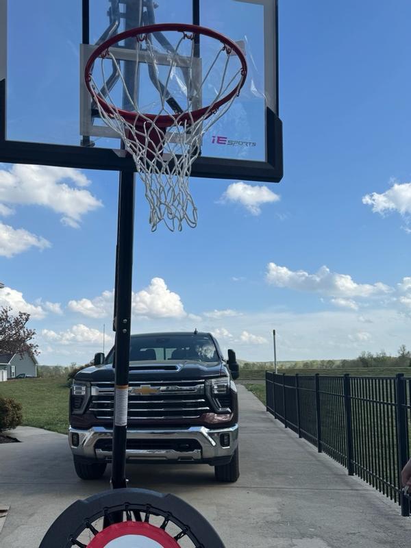 IE Sports Portable Basketball Hoop with Adjustable Height with 44 Inch ...