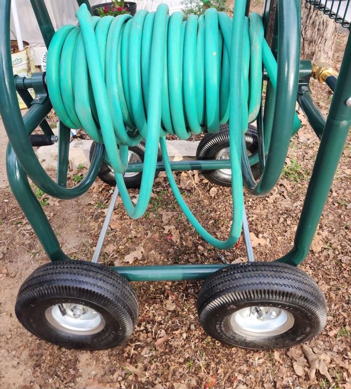 Liberty Garden Products LBG 872 2 4 Wheel Hose Reel Cart Holds up to ...