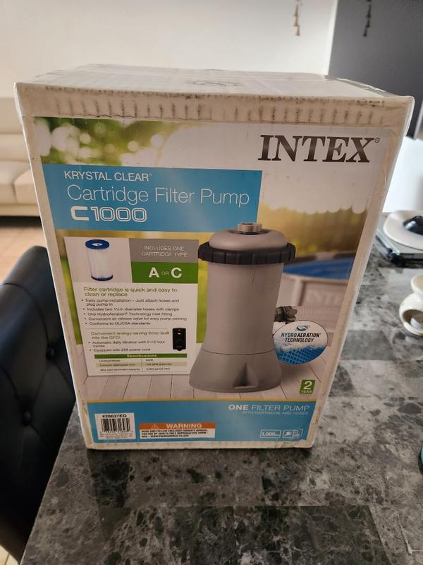 Intex Intex 1500 GPH Pool Filter Pump with Timer and 1000 GPH Easy Set ...