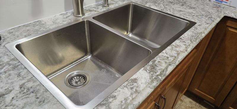 Stylish Builder Drop-in or undermount 29 x 18-in Stainless steel Double ...