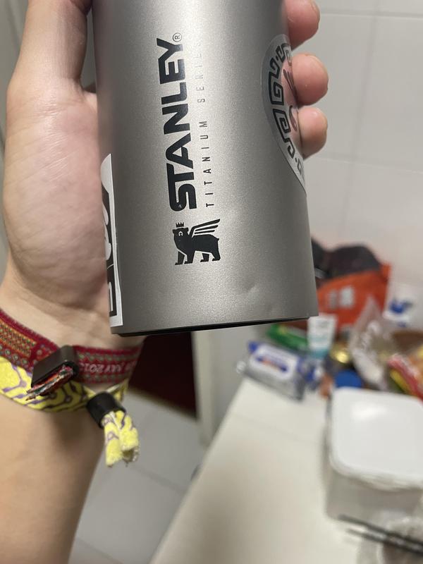 Stanley Stay-Hot 14oz Titanium Travel Mug - Hike & Camp
