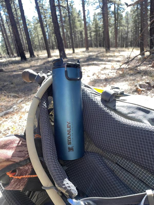Stanley Stay-Hot 14oz Titanium Travel Mug - Hike & Camp