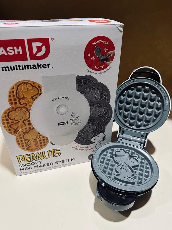 Dash Peanuts Snoopy Multi Waffle Maker Mini System, 4 Plates - Macy's