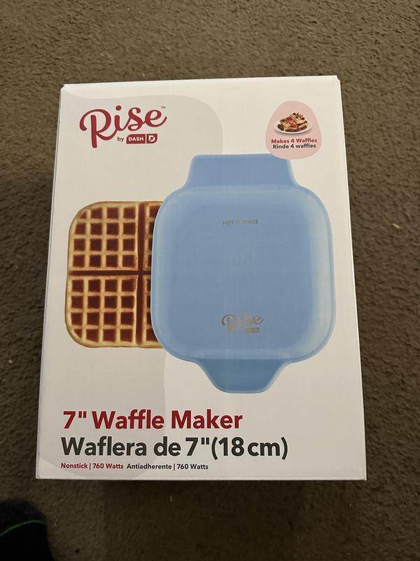 Rise By DASH 1 waffle Black Plastic Waffle Maker at Lowes.com