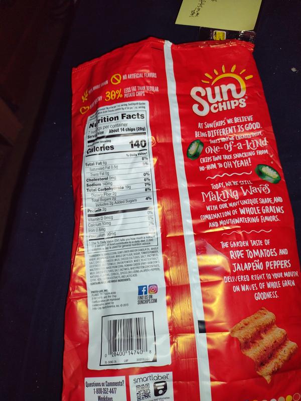 Sunchips Garden Salsa Nutrition Facts Fasci Garden 1910