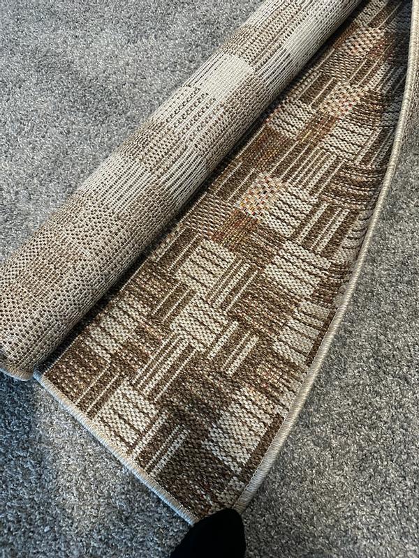 Livabliss Crete 5 x 7 (ft) Flatweave Polypropylene Medium Brown ...