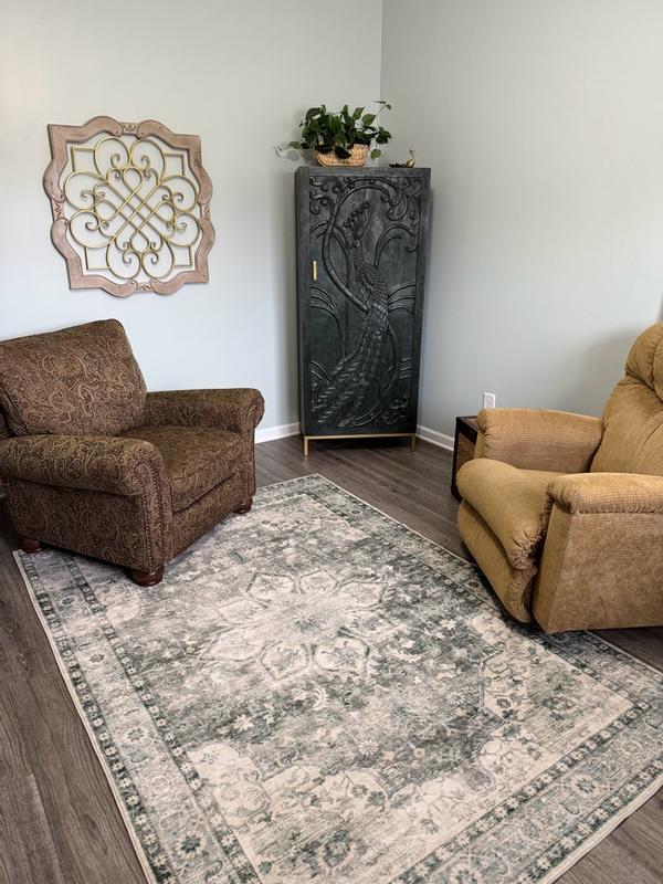 Livabliss Lavable 2 x 3 (ft) Flatweave Polyester Beige Rectangular ...