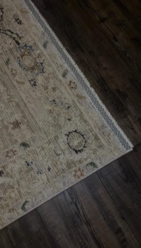 Livabliss 7 X 10 (ft) Cream Indoor Damask Oriental Area Rug RVD2305 ...