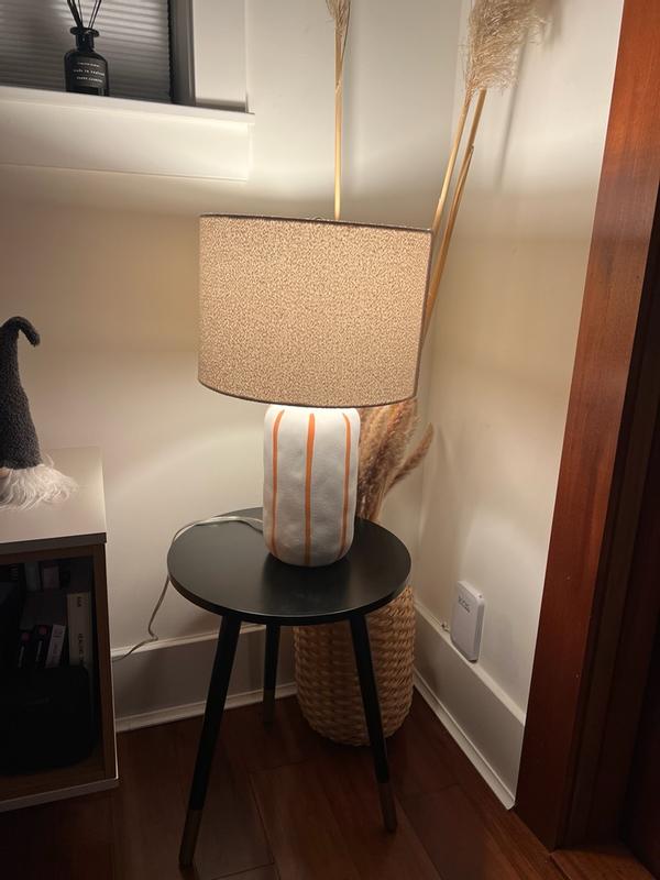 Livabliss Kinki 21-in Cream/Green On/Off switch Table Lamp with Linen ...