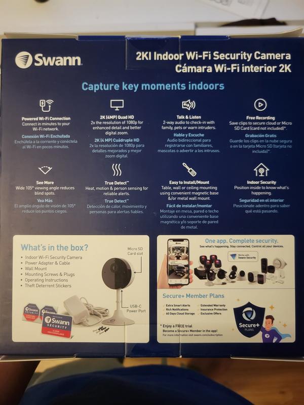 Swann 2K Indoor Wi-Fi IP Digital Still Image Video Camera SWIFI-2KICAM ...