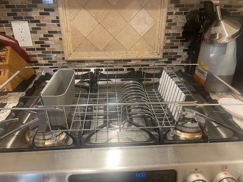 Sweet Home Collection 2-Piece Over the Sink Space Saving Dish Drying ...