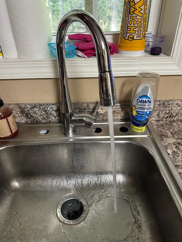Symmons Sereno Matte Black Single Handle Filtered Kitchen Faucet with ...