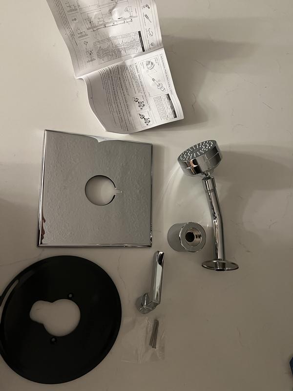 Symmons Duro Polished Chrome 1-handle Single function 4.92-in Square ...