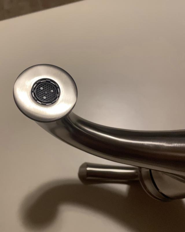 Symmons Elm Satin Nickel Single Hole 1-Handle WaterSense Bathroom Sink ...