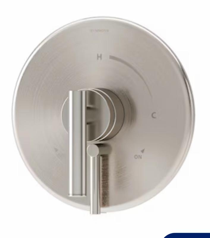 Symmons Dia Polished Chrome 1 -Handle Lever Shower Faucet Handle in the ...