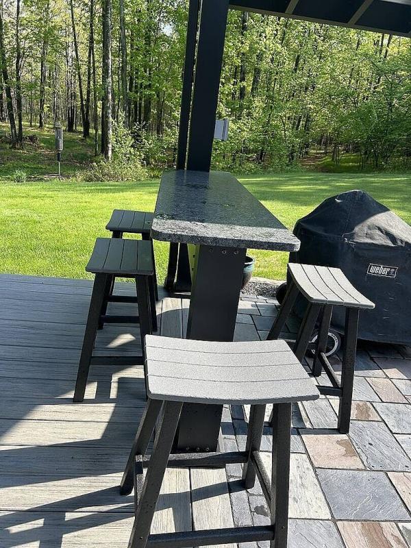 POLYWOOD Contempo Aruba Plastic Patio Bar Stool Chair at Lowes.com