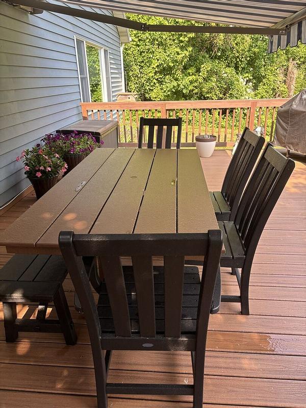 POLYWOOD Tables Rectangle Outdoor Dining Table 37.75-in W x 72.25-in L ...