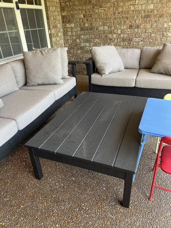 POLYWOOD Tables Rectangle Outdoor Coffee Table 32.63-in W x 47-in L ...