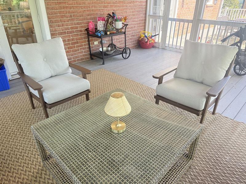 POLYWOOD Lakeside Deep Seating Chair in Green Tweed at Tractor Supply Co