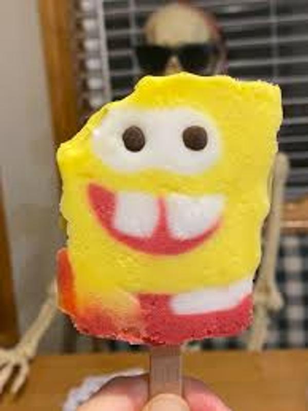 Popsicle SpongeBob SquarePants Bar - Fruity Ice Cream Pop - Cotton ...