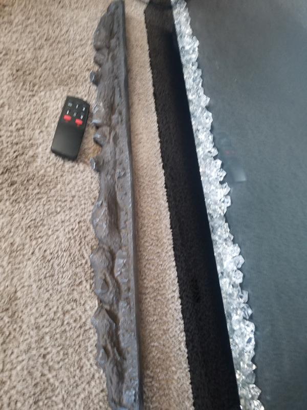 Prominence Home 50-in W Matte Black LED Wall-mount Electric Fireplace ...