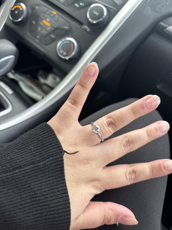 Pandora ring clear sparkling crown store