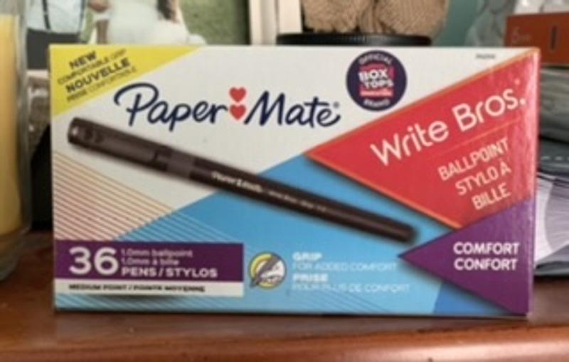 Paper Mate Write Bros Grip Ballpoint Pens Medium Point 1.0 mm Red ...