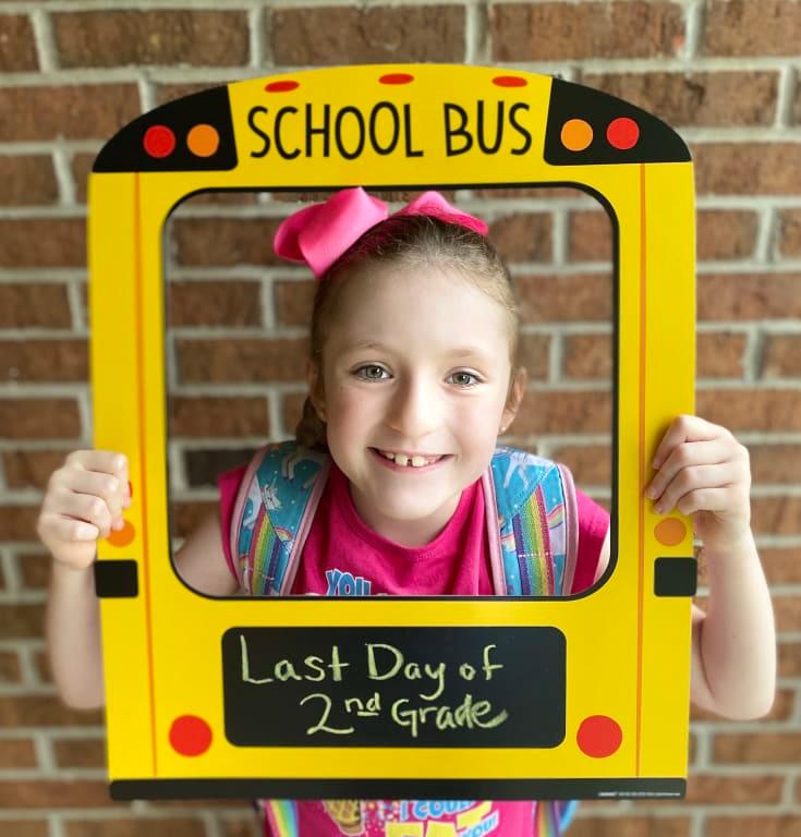 "Back to School" Customizable School Bus Photo Booth Frame Prop Kit ...