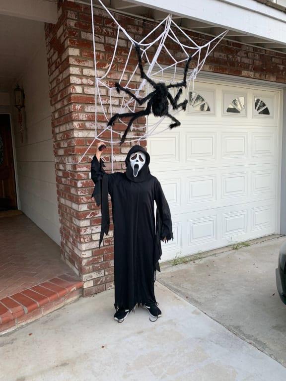 Kids' Scream Ghost Face Black Outfit with Mask Halloween Costume ...
