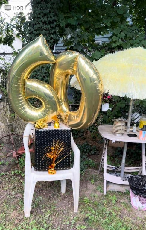 Sparkling Celebration "Happy 60th Birthday" Star Satin Foil Balloon ...