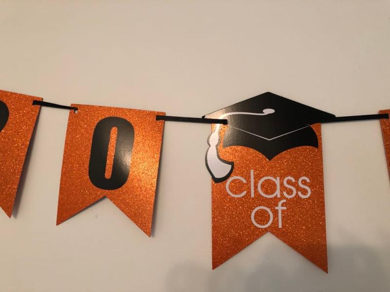 "Class of 2020" DIY Customizable Hanging Garland Banner Decoration ...
