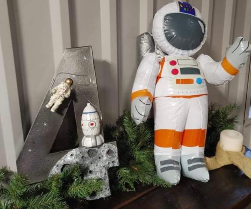 Blast Off Astronaut Airblown Inflatable, White/Grey, 10-ft, Self ...