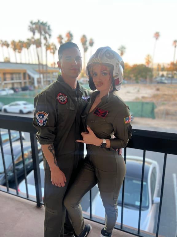 Women's Top Gun 2 Green Flight Suit Halloween Costume, Assorted Sizes ...