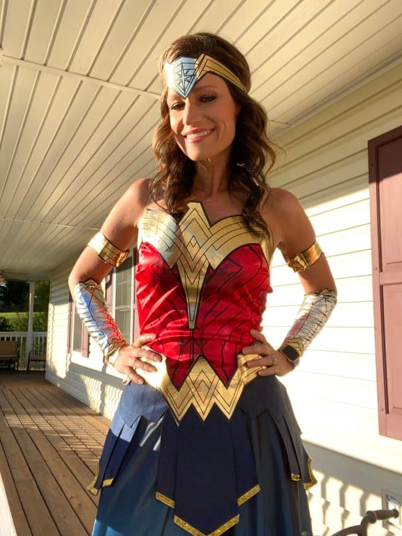 Wonder Woman Red/Blue Dress Costume with Accessories for Halloween ...