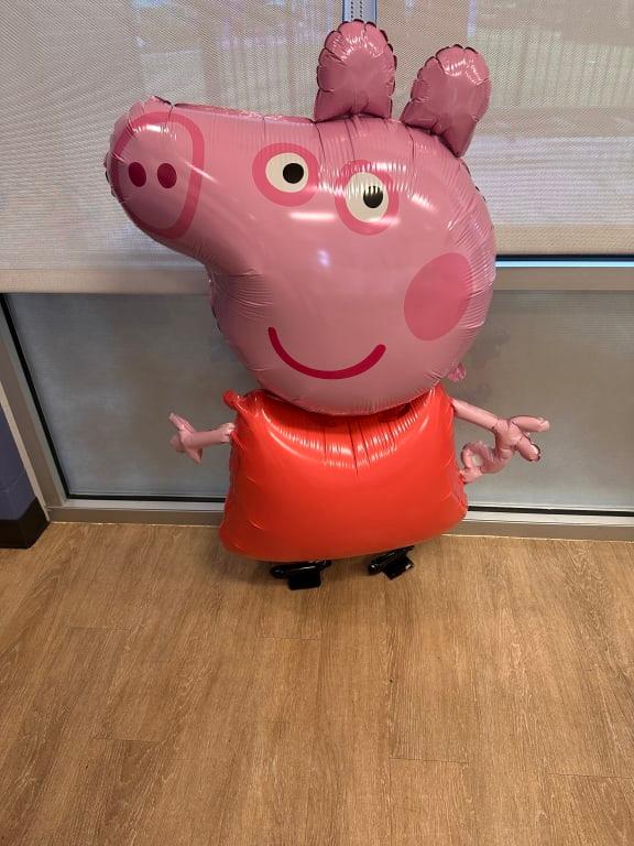 Nickelodeon Peppa Pig Satin Giant Gliding Air-Walker Foil Balloon, Pink ...