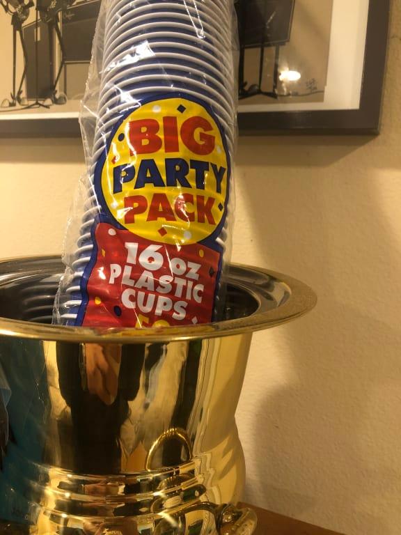 Black Light Neon Blue Plastic Cups, 50-ct | Party City