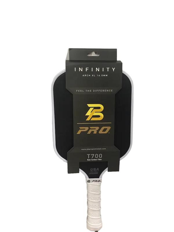 PB Pro Infinity Arch XL 16.0 mm Raw Carbon Fiber Pickleball Paddle ...