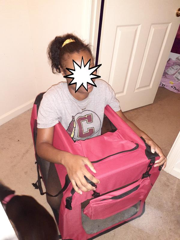 Go Pet Club Portable Soft Red Dog Crate, 48" L X 32" W X 39" H | Petco